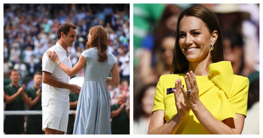Kate Middleton i Roger Federer na Wimbledonu