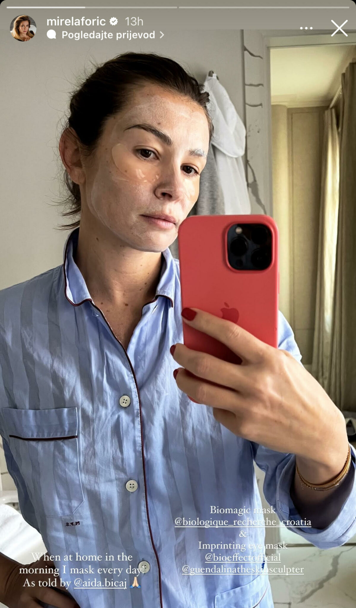 Mirela Forić Srna uživa u njezi lica